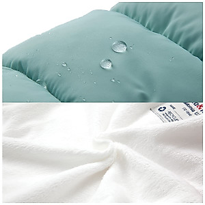 Rokka&Rolla Baby Girls' Water-Resistant Puffer Jacket Hooded Winter Coat with Soft Mini Fur Lining for Newborn Infant Toddler