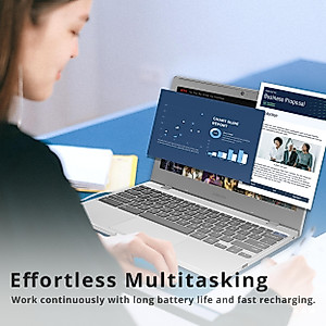 SAMSUNG Galaxy Chromebook 4 11.6” 64GB Laptop Computer w/ 4GB RAM, Gigabit WiFi, HD Intel Celeron Processor, Compact Design, Military Grade Durability, US Version, Silver