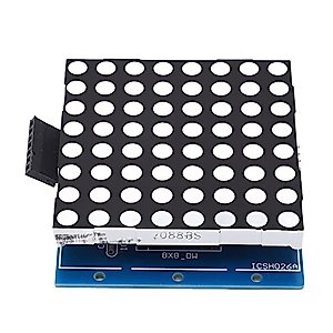 Kadimendium LED Matrix Control Module, High Speed 74HC595 Chip DC5V LED Matrix Module Display Kit Bright Easy to Drive for Sensor Expansion Board