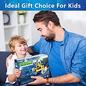 JoyZin STEM 11-in-1 Solar Robot Kit, 231 Pieces DIY Science Experiment Kit, Learning Educational Building Toy Set for Toddlers Kids Boys Girls 6 7 8 9 10 11 12 Years Old Birthday