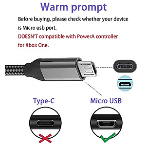Micro USB Charger Cable 6FT 3Pack Android Charging Cord for PS4,Xbox One Controller,Amazon Echo Dot,Kindle Fire eReaders,Cameras,Samsung Galaxy S7 Edge J7 J5 Tab S2,Note 5,LG G4 G3L K40,Moto E6 E5 G4