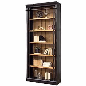 Martin Furniture Fully Assembled Aged Ebony Toulouse 6 Shelves Bookcase,