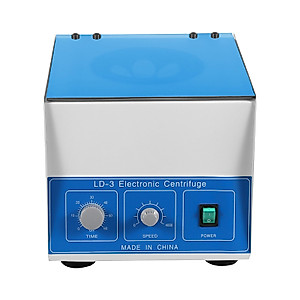 Wanlecy Electric Lab Benchtop Centrifuge, LD-3 Low-Speed 4000rpm Centrifuge Machine 6 Tubes x 50ml, with Timer 0-60min and Speed Control