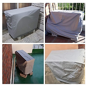 BORDSTRACT Air Conditioner Covers for Outside Units, Outside Air Conditioner Cover Heat Pump Cover, Waterproof Sunproof Thermopompe Cover (33.86x12.6x22 Inch)