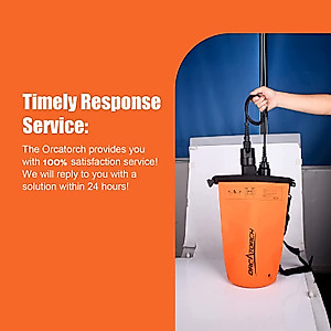 ORCATORCH 5L Waterproof Dry Bag Scuba Diving Storage Backpack for Water Sports - Kayaking, Boating, Fishing, Hiking, Swimming, Backpacking, Snowboarding and Camping