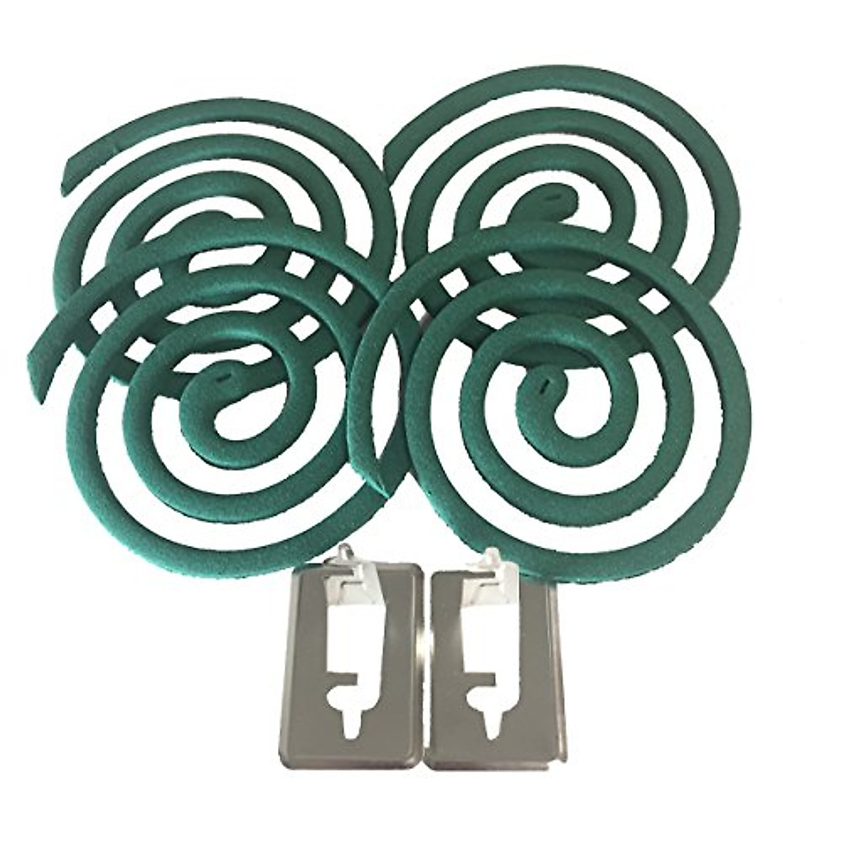 W4W Mosquito Repellent Coils - Outdoor Use Reaches Up to 10 feet - Each Coil Burns for 5-7 Hours (Three Pack Contains 12 coils & 6 Coil Stands)
