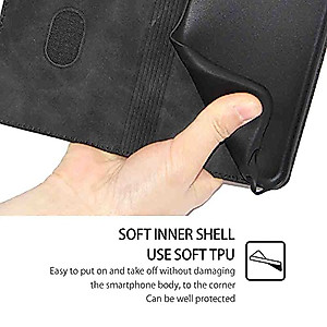 BANLEI2U Phone Cover Wallet Folio Case for LG V20 Mini, Premium PU Leather Slim Fit Cover, Anti Shock, Black