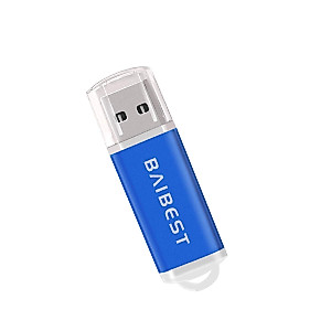 2 Pack 32GB USB 2.0 Flash Drive Pen Drive BAIBEST USB Stick Memory Stick(2 Colors:Black Blue)