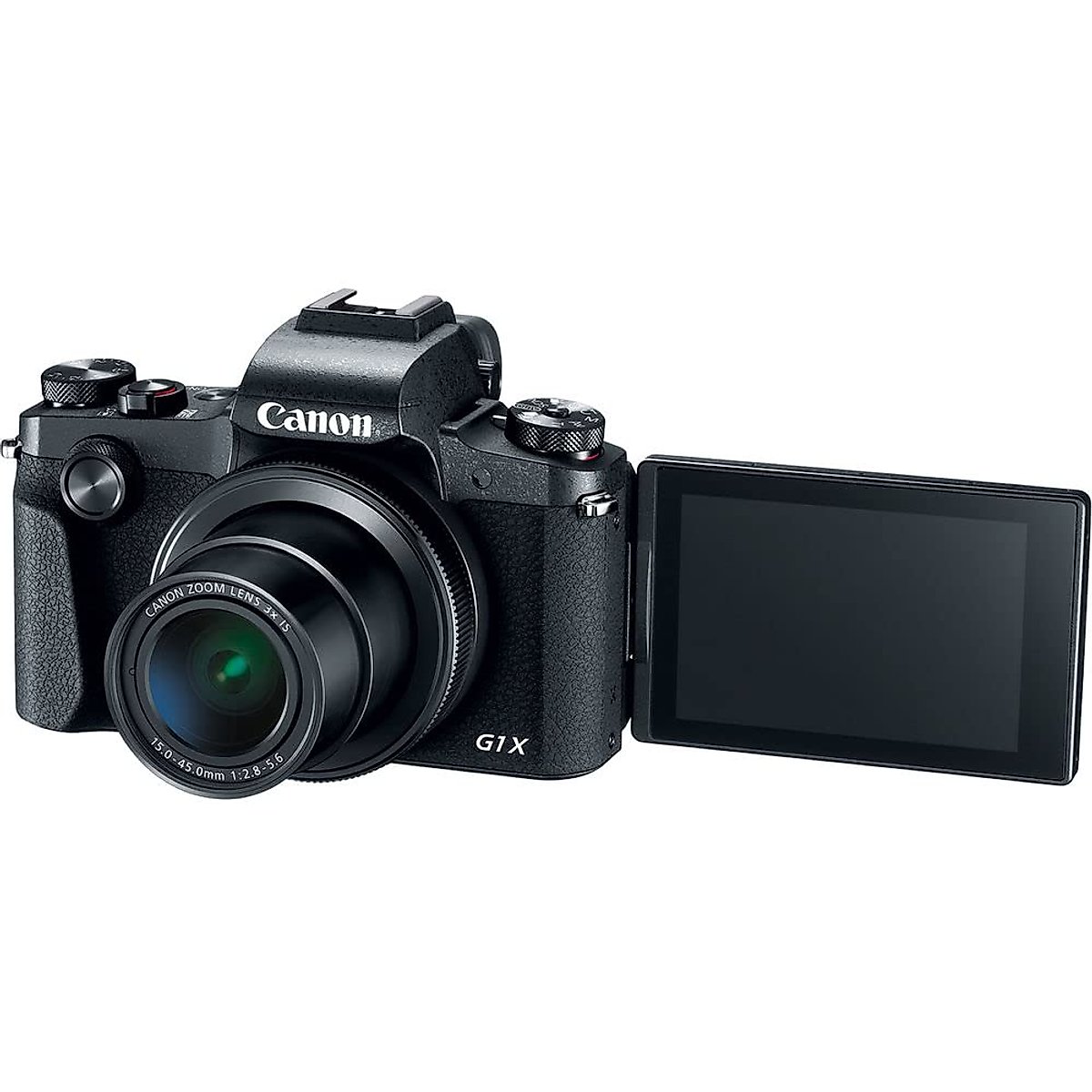Canon PowerShot G1 X Mark III Digital Camera (2208C001), 64GB Memory Card, Card Reader, Deluxe Soft Bag, Flex Tripod, Hand Strap, Memory Wallet, Cleaning Kit (Renewed)