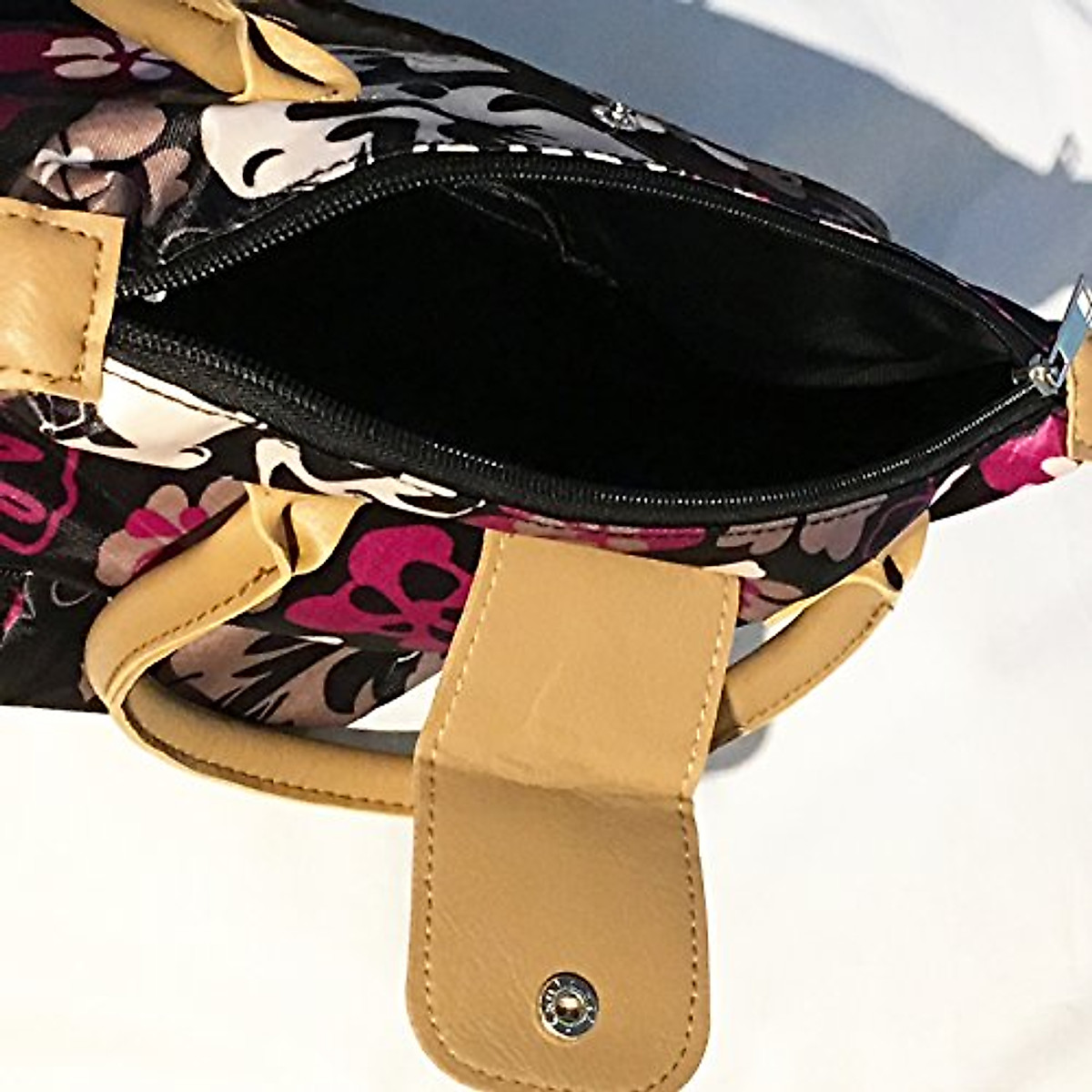 TempaMate Women's Insulated Lunch Tote, Flowers On Pink, One Size