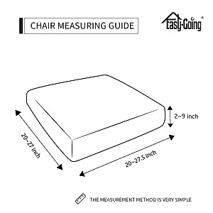Easy-Going Stretch Chair Cushion Cover Sofa Cushion Furniture Protector Sofa Seat Sofa Slipcover Sofa Cover Soft Flexibility with Elastic Bottom(Chair Cushion, Chocolate)