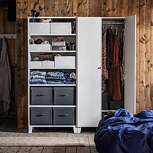 Ikea TSSP Box with compartments, White 20x34x10 cm (7 ¾x13 ½x4)