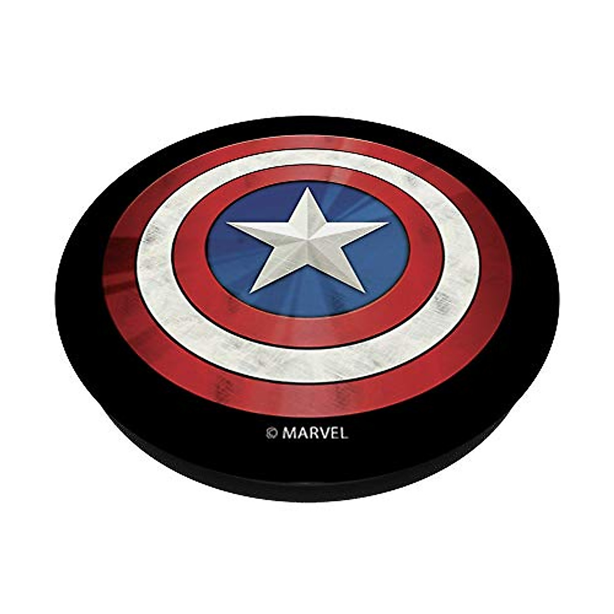 Marvel Captain America Shiny Shield Icon PopSockets PopGrip: Swappable Grip for Phones & Tablets