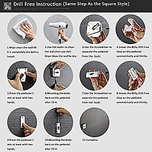 ITTA Round Retractable Clothesline with Adjustable Rope String Hotel Style Heavy Duty for Bathroom, Wall Mounted Laundry Drying Line for Shower, 9.3 Feets Indoor Clothes Line Washing Line