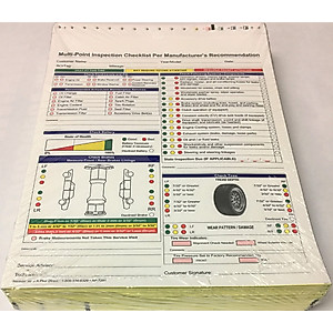 Vehicle Multi-Point Inspection Forms - (250/pack)