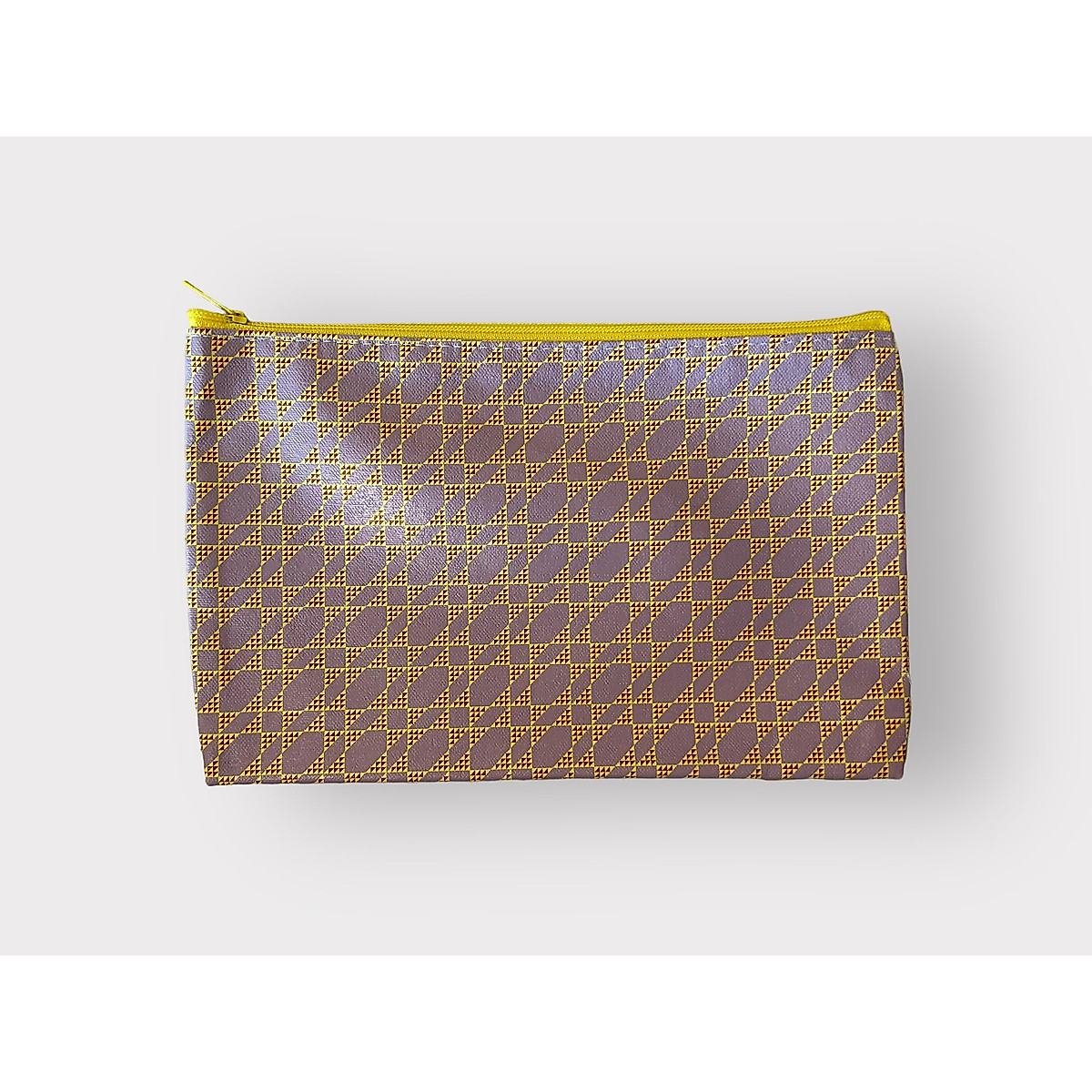 Built Quilt Quilt Patterned Pencil Pouches, Set of 5, Various Quilt Patterns, Printed Cotton Pouches, Make Up Pouches, Zippered Pouches, 8.27 in x 5.31 in (Quilt Jazz)