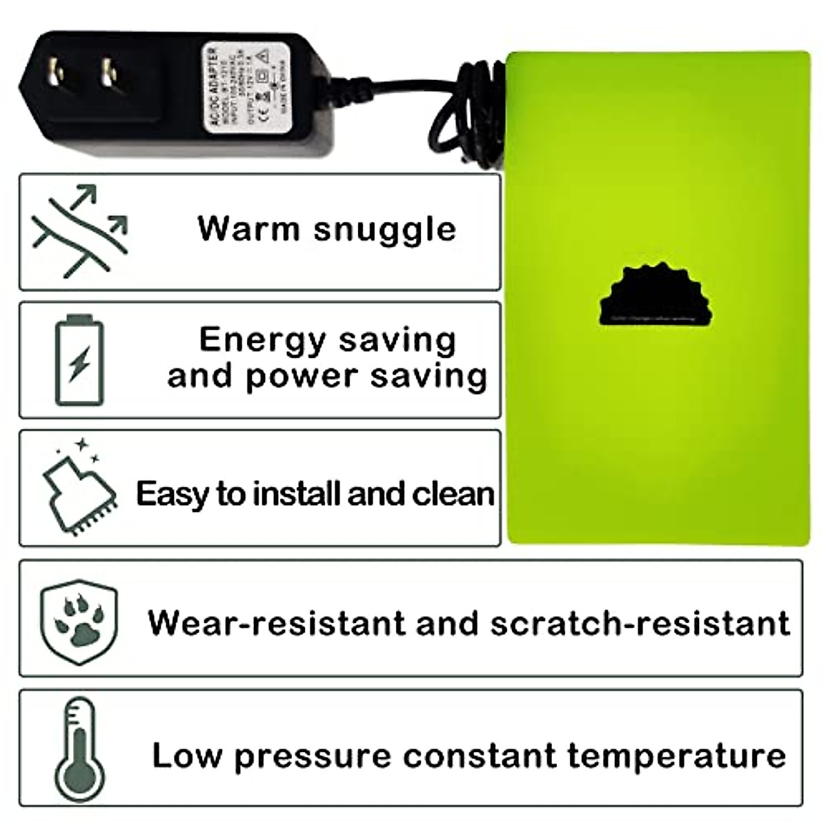Hamiledyi Bird Heater for Cage Snuggle Up Bird Warmer for Parakeets Thermostatically Birds Perch Stand Heater for Parrots Cockatiel Budgies 12 V