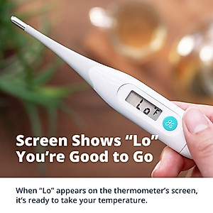 Greater Goods Digital Thermometer – 10-Second Fast Readings for Adults and Kids, Flexible Tip, Fever Alarm, Oral, Rectal, and Underarm Use, FSA/HSA Eligible
