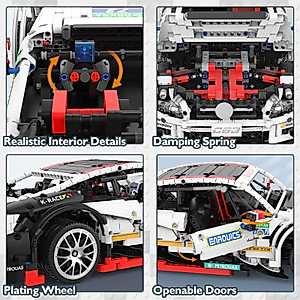 JMBricklayer MOC Super Car Building Toys, 1:8 Model Car Kits Building Blocks, Challenging Race Cars Building Sets, Toy Car Gifts for Boys Teens Age 14+/Adults and Vehicle Enthusiasts(2270 Pieces)