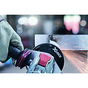 Bosch GWX13-50VSP 5 In. X-LOCK Variable-Speed Angle Grinder with Paddle Switch with Bosch MGX0500 5 In. X-LOCK Backing Pad with X-LOCK Clip - Medium Hardness