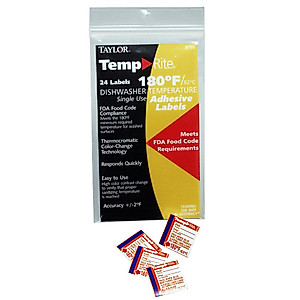 Taylor Precision Products 8750 Dishwasher Test Labels
