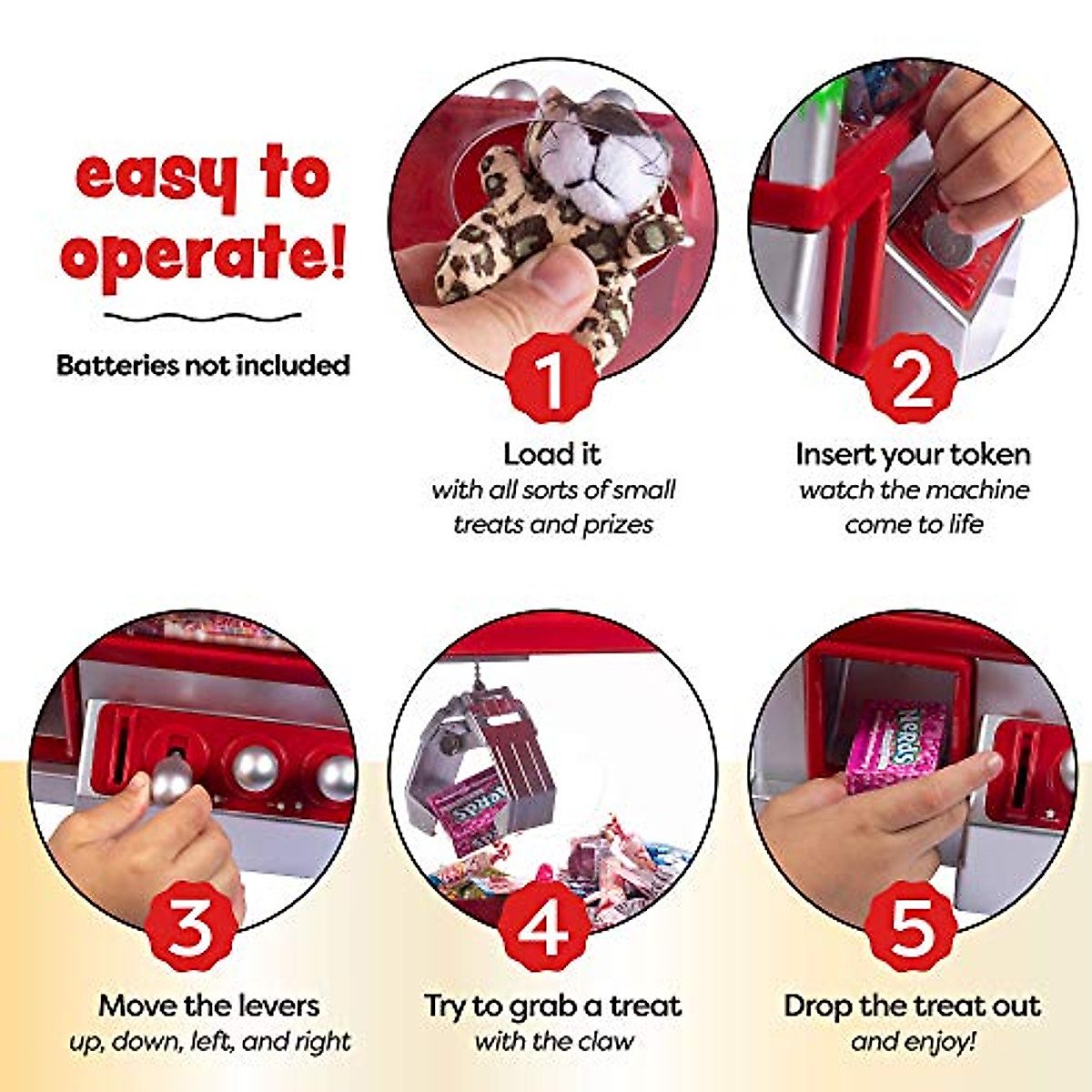 Candy Claw Machine | Toy Claw Machine | Claw Machine | Small Claw Machine | Kids Claw Machine | Mini Claw Game | Claw Game Machine | Claw Machine for Kids | Arcade Claw Machine | Claw Game