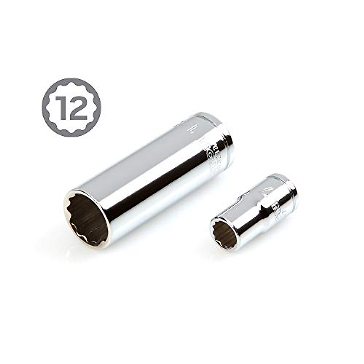 TEKTON 1/4 Inch Drive 12-Point Socket and Ratchet Set, 55-Piece (5/32-9/16 in., 4-14 mm) | SKT05302