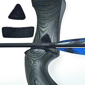 ZYAMY 5pcs Archery Arrow Rest Adhesive Shelf+Plate Leather Silent Board Archery Rest for Archery Hunting Recurve Bow