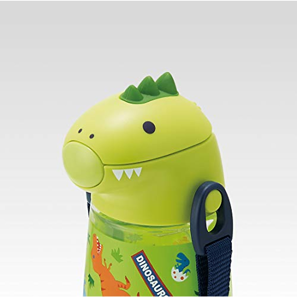 Skater PSHC4DK-A Dinosaurus Die-Cut Bottle with Straw, 14.2 fl oz (420 ml)