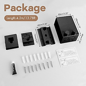 DWQOO Retractable Clothesline Indoor Outdoor Clothes Line, Portable Heavy Duty Washing Line, Heavy Duty Clothes Drying Laundry Line, Wall Mounted Drying Rack Clothing Line, Secure Lock System-Black