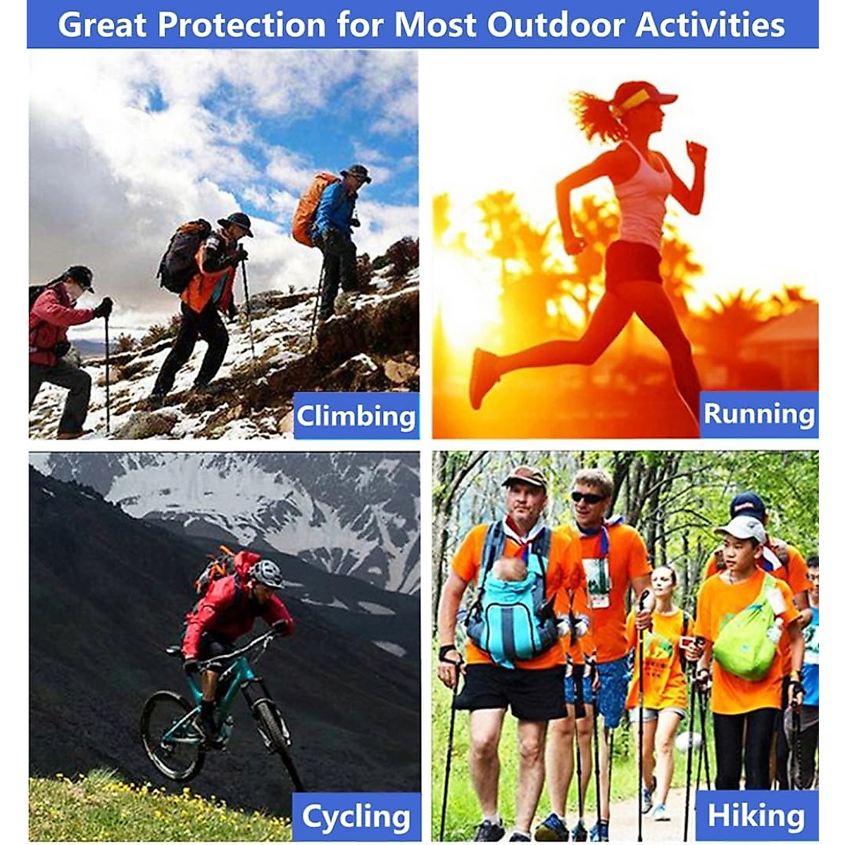 Balaclava Ski Mask Head Mask Full Face Mask Windproof Face Cover Sun UV Protection Scarf Men Women Outdoor Sport Cycling Cap (Red)