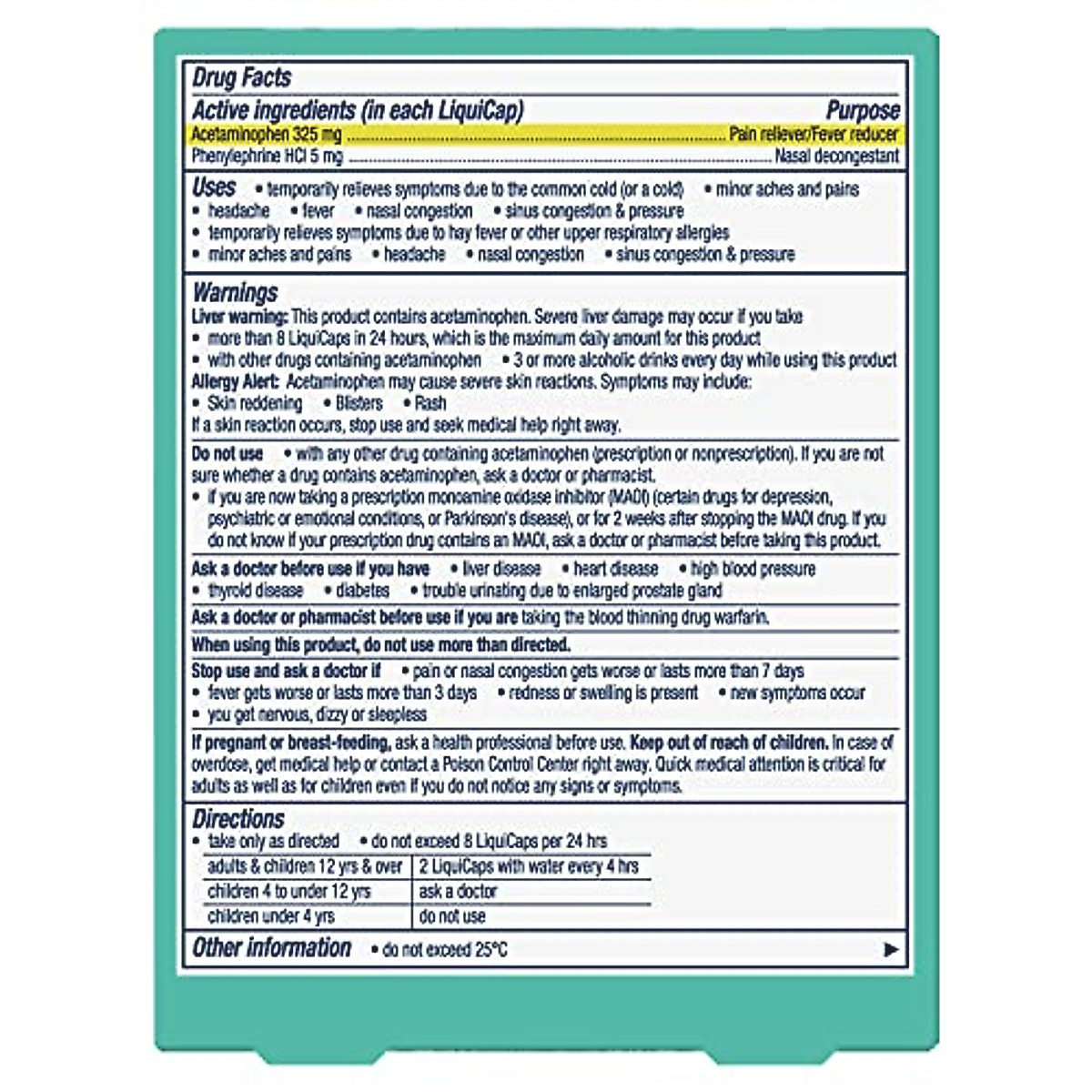 Vicks Sinex SEVERE LiquiCaps, All-In-One Sinus Relief, Non-Drowsy, Nasal Decongestant, Maximum Strength Relief of Sinus Headache, Pain, Pressure, & Congestion, 24 LiquiCaps