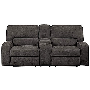 Homelegance Borneo 86" Double Reclining Loveseat (Manual), Chocolate