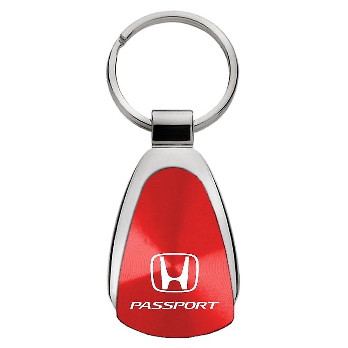 Au-TOMOTIVE GOLD Tear Drop Key Chain for Honda Passport (Red)