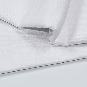 White 100% Cotton Twill Fabric by The Yard(36 Inch) -4.5oz 60" Wide
