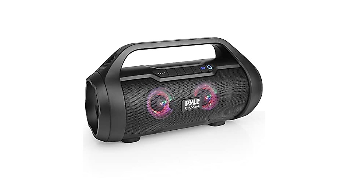 Pyle Wireless Portable Bluetooth Boombox Speaker - 500W 2.0CH Rechargeable Boom Box Speaker ...