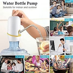 5 Gallon Water Dispenser, Electric Mini Drinking Jug Dispenser, Small Automatic 5 Gal Cold Water Pump Stand, Portable Kitchen Gadgets Design for Office, Home, Kitchen, and Camping
