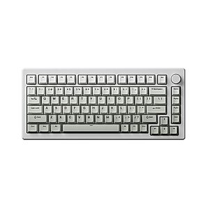 Akko PBT Keycaps Cool Gray Gradient Theme 132-Key Cherry Profile Double-Shot Keyboard Keycap Set with MX Style Stem for Mechanical Keyboards