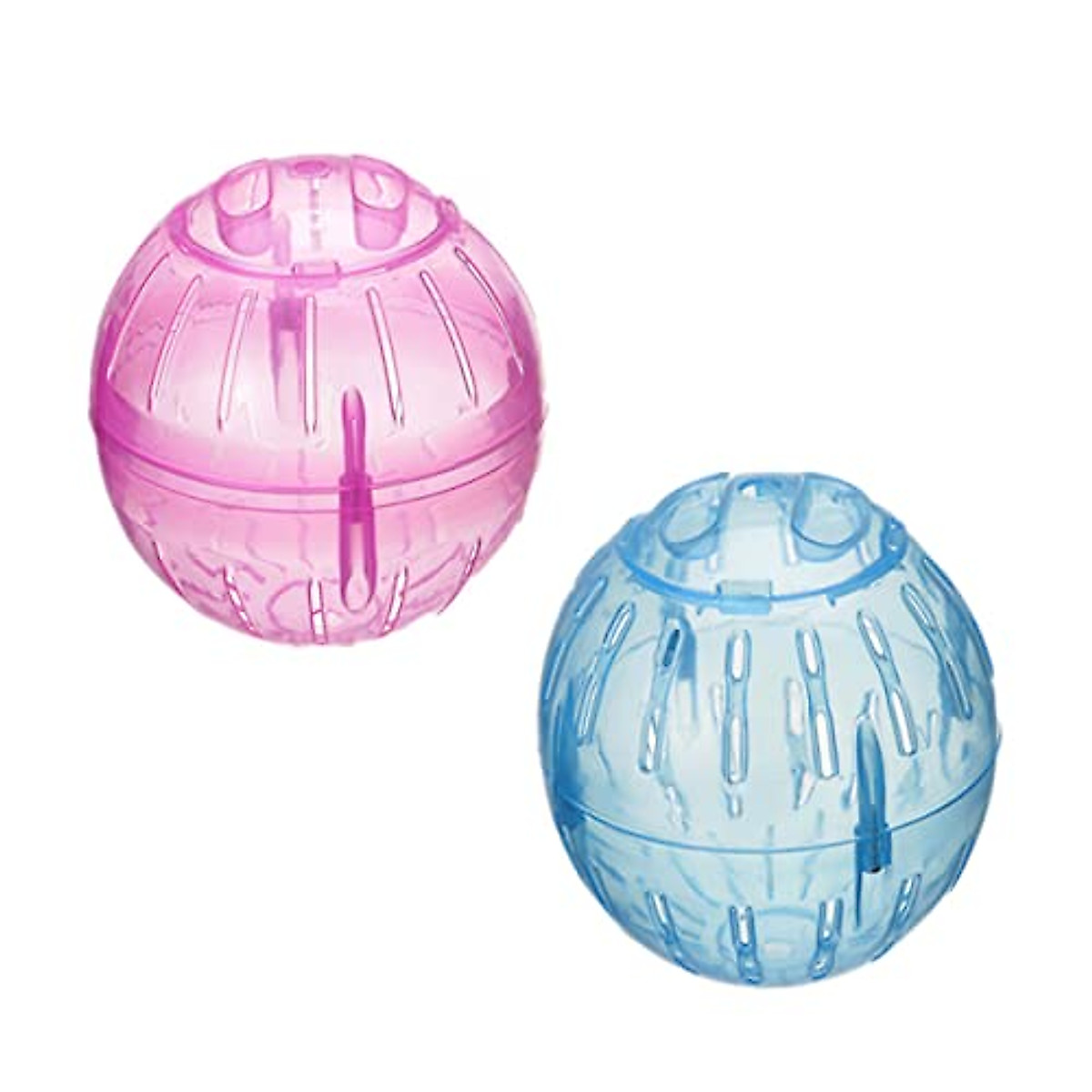 Hohopeti 3pcs Cm Transparent Gerbil for Animal Pets Plastic Wheel Run-About Mini Cage Chinchilla Ball- Ball Color Cute Pig Running Toy Runner Hedgehog Exercise Portable Accessories