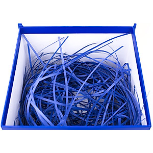 Hallmark 7" Gift Box with Lid and Paper Fill (Dark Blue) for Christmas, Hanukkah, Father's Day, Birthdays, Baby Showers and Graduations