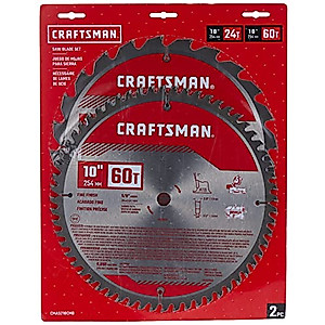 CRAFTSMAN 10" Miter Saw Blade, Combo Pack (CMAS210CMB)