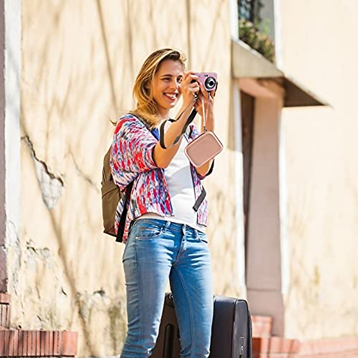 Digital Camera Case Compatible with Yifecial/ for EROOLU/ for VAHOIALD/ for Kaisoon/ for Kodak Pixpro/ for Canon PowerShot ELPH 180 190/ for Sony DSCW800 DSCW830 Kids Cameras for Travel (Box Only)