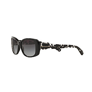 Coach HC8168 Sunglasses, Black/Grey Gradient, 56 mm