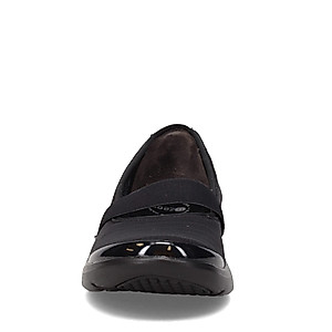 BZees Womens Jupiter Ballet Flat, Black, 9 US