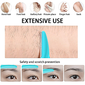 JORPETS 12 pcs Eyebrow Razor Trimmer, face Razor Eye Razor, dermaplaning Razor Blades Beauty eyepow Shaper Razors Women