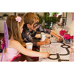 Zoe & Jim Giant Coloring Paper roll for Kids. Large Coloring Roll. 26 feet x 17 inches of Preschool Play Fun. Craft kit roll. Coloring Activity Banner. Toddler Art and Creativity Toys., White