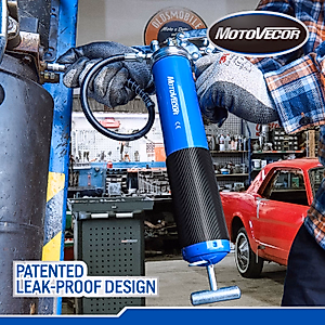 High Performance Heavy Duty Pistol Grip Grease Gun - Extra-Long 27 inch Heavy Duty Reinforced Flex Hose