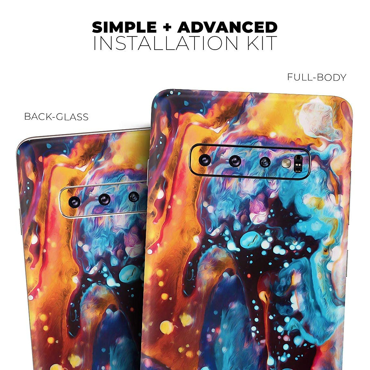 DesignSkinz Blurred Abstract Flow V12 Protective Vinyl Decal Wrap Skin Cover Compatible with The Samsung Galaxy S20 (Screen Trim & Back Glass Skin)