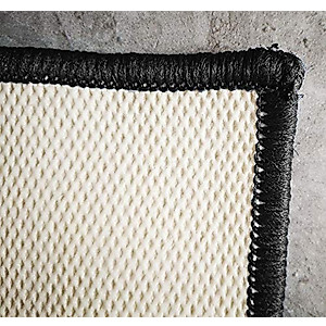 Deerlux Boho Living Room Area Rug with Nonslip Backing, Black Tribal Pattern, 3 x 5 Ft Extra Small