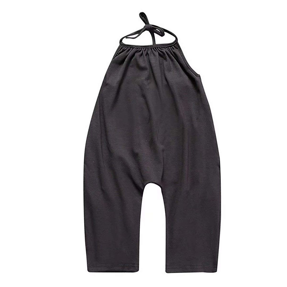 Baby Girls Summer Romper Cute 2 Pack Backless Harem Strap Jumpsuits 1-4 Years Old